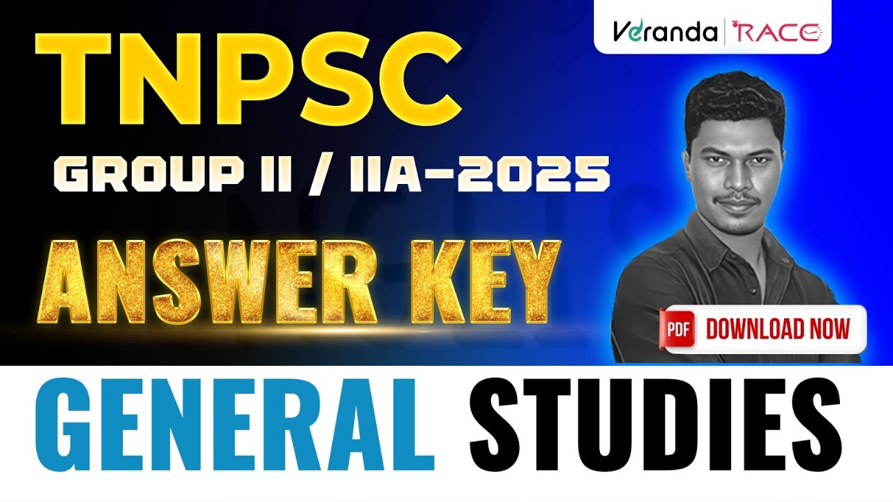 TNPSC GROUP 2/2A 2025 | GENERAL STUDIES | ANSWER KEY | FREE PDF - YouTube