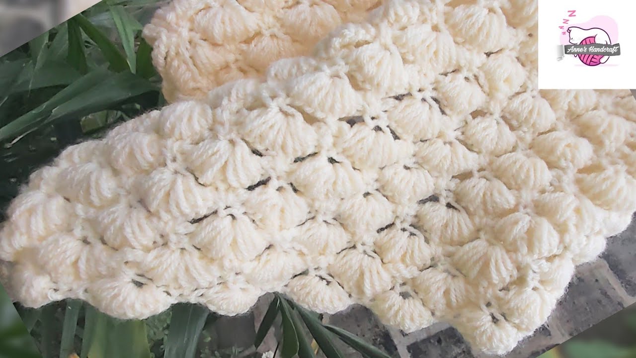 Crochet Baby Blanket Tutorial for Beginners l Puff Shell Star Stitch ...