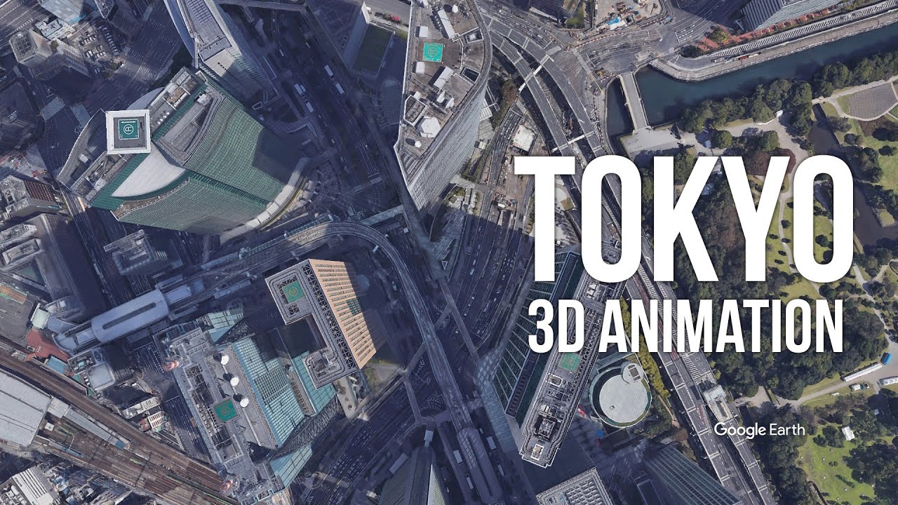 Tokyo 3D Animation Earth Studio - YouTube