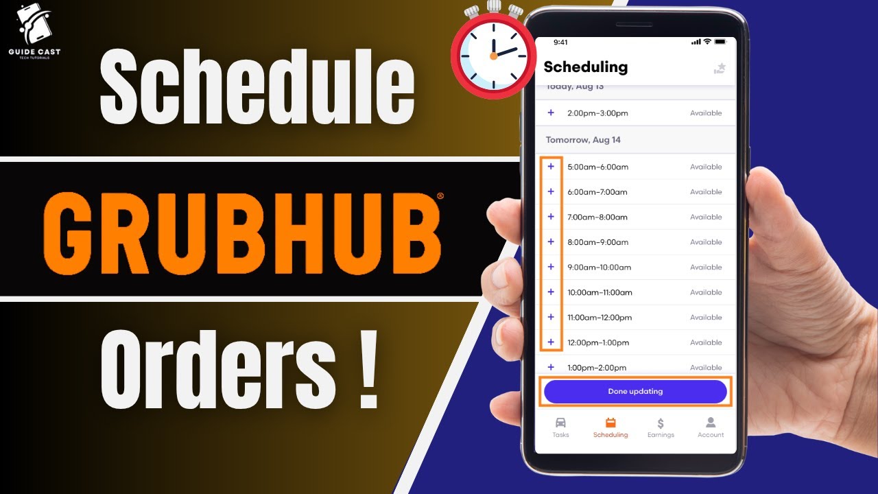 How to Schedule Orders in the Grubhub App (2025 Tutorial) - YouTube