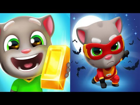Talking Tom Gold Run Vs Hero Dash - Ben Vs Tom Chasing Rakoon In ...