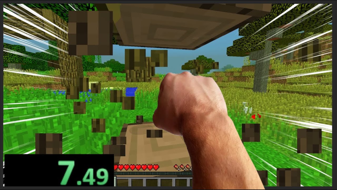 The Speedrun Where You Just Punch Trees In Minecraft - YouTube