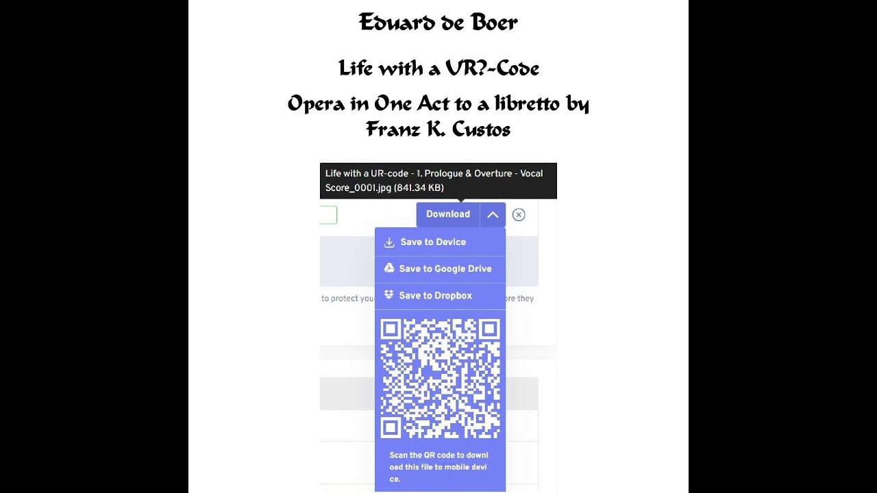 Ed de Boer: No. 1. Prologue and No. 2. Overture, from the Opera ...