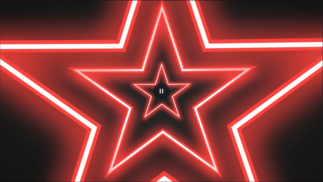 Relaxing Visual Therapy | Red Star Tunnel Video Loop with Music - YouTube