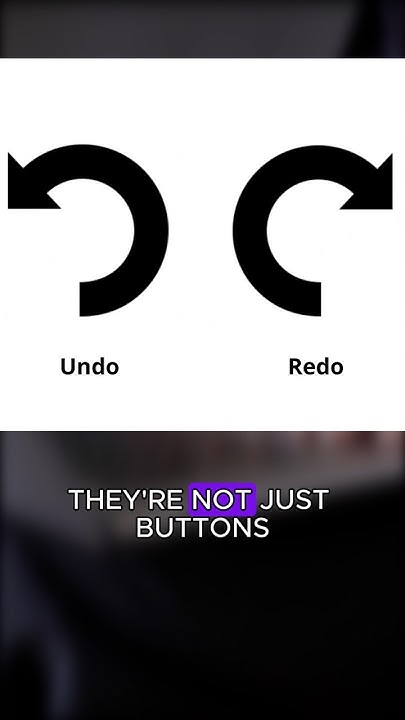 The UNDO and REDO Buttons - YouTube