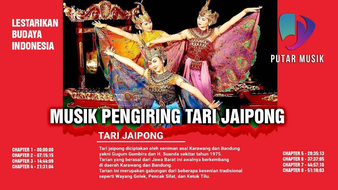 PUTAR MUSIK - MUSIK PENGIRING TARI JAIPONG - YouTube