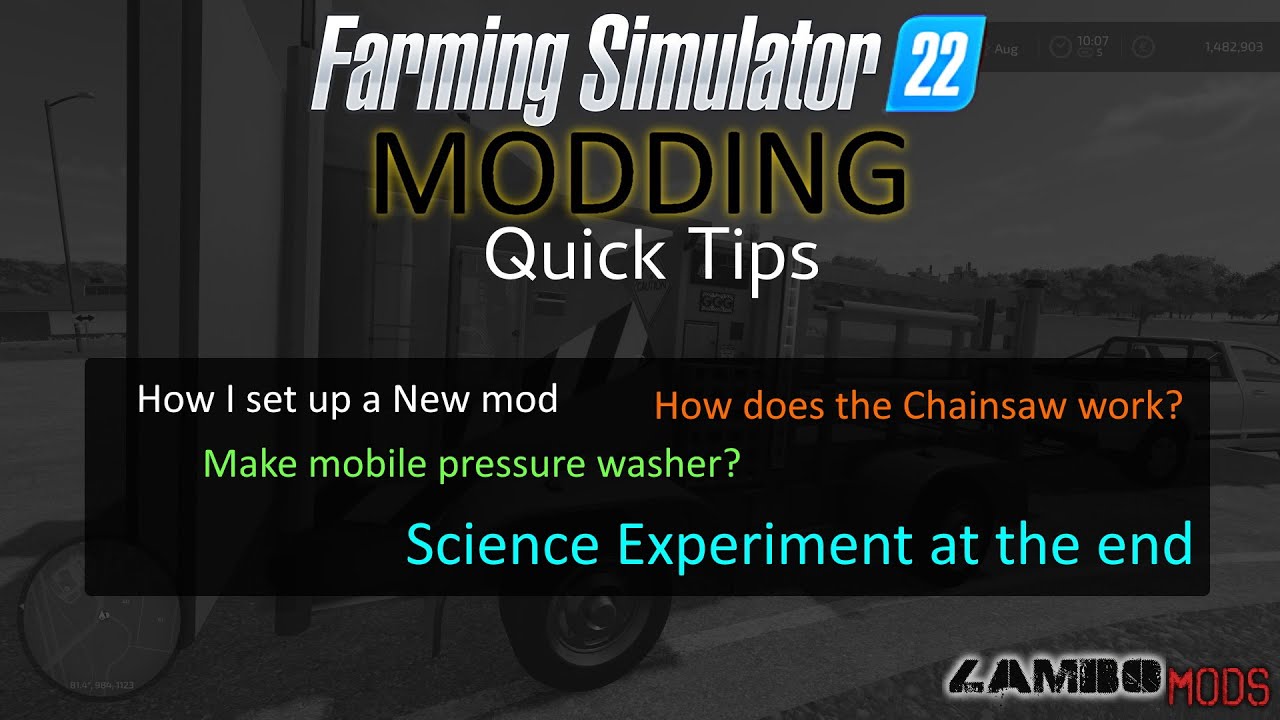 Let's make a Dumb FS22 Mod - Behold "The woodchip Spray wand!" - YouTube