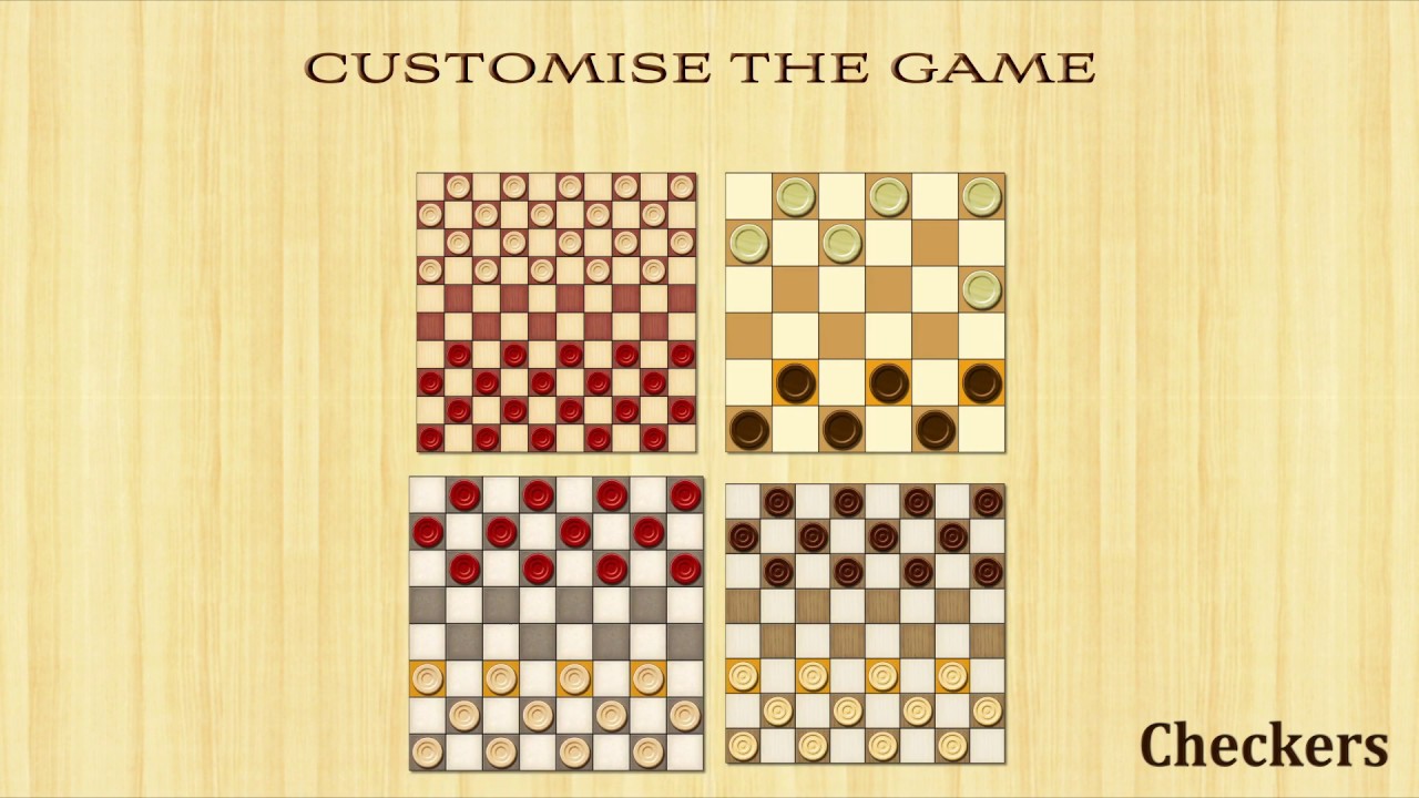 Checkers (Draughts) application that you can customize! - YouTube