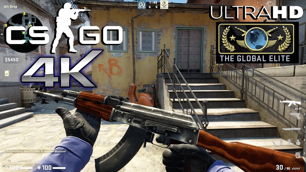 CS:GO Competitive | Rank: Global | Map: Inferno 4K 60 FPS Full Gameplay ...