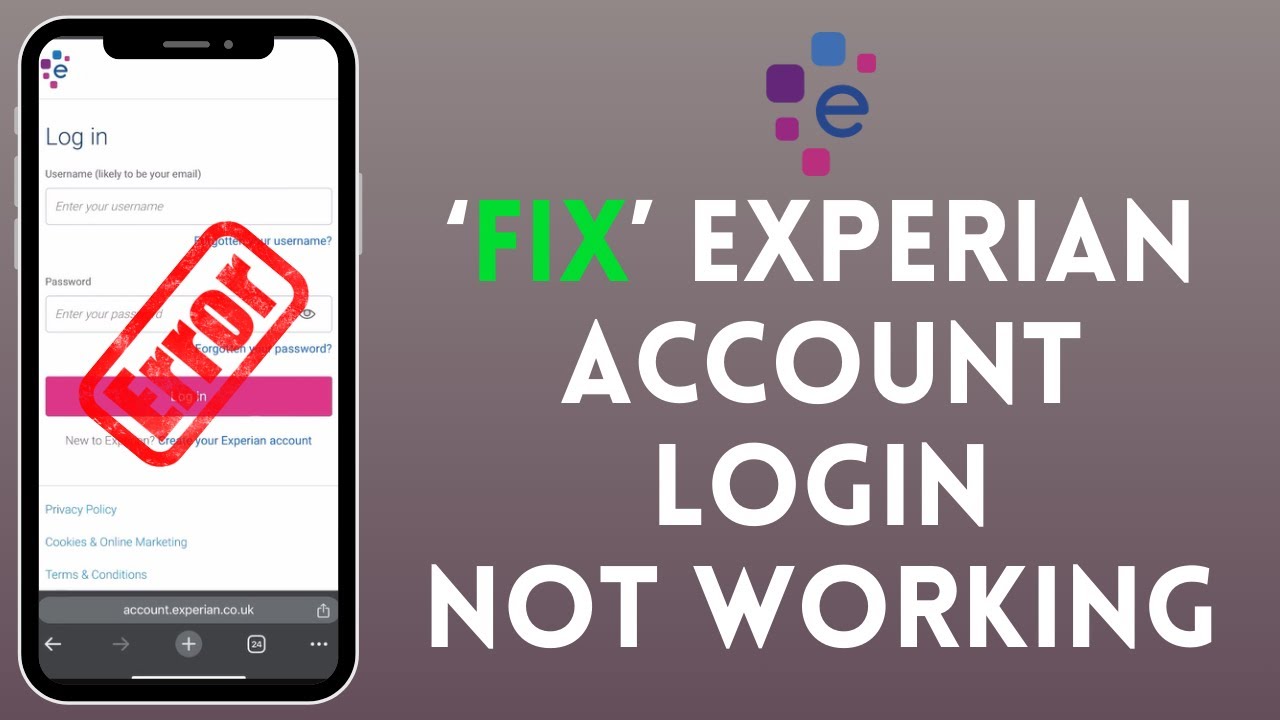 How to Fix Experian Account Login Not Working 2024? - YouTube