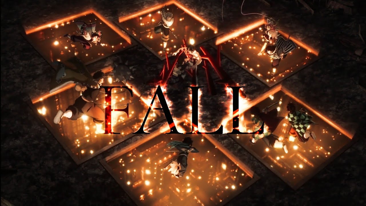 FALL//all hashiras fall into the infinity castle #demonslayer #anime # ...