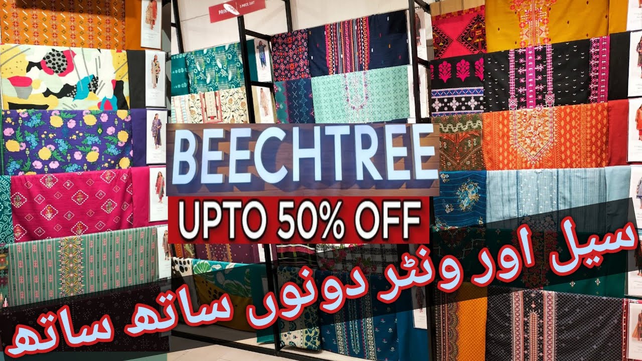 beechtree sale unstitch & winter collection 2021 - YouTube