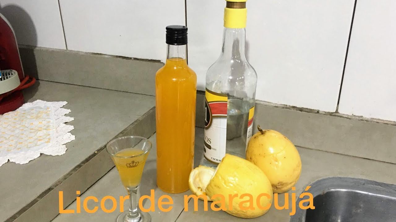 Licor simples de maracujá - YouTube