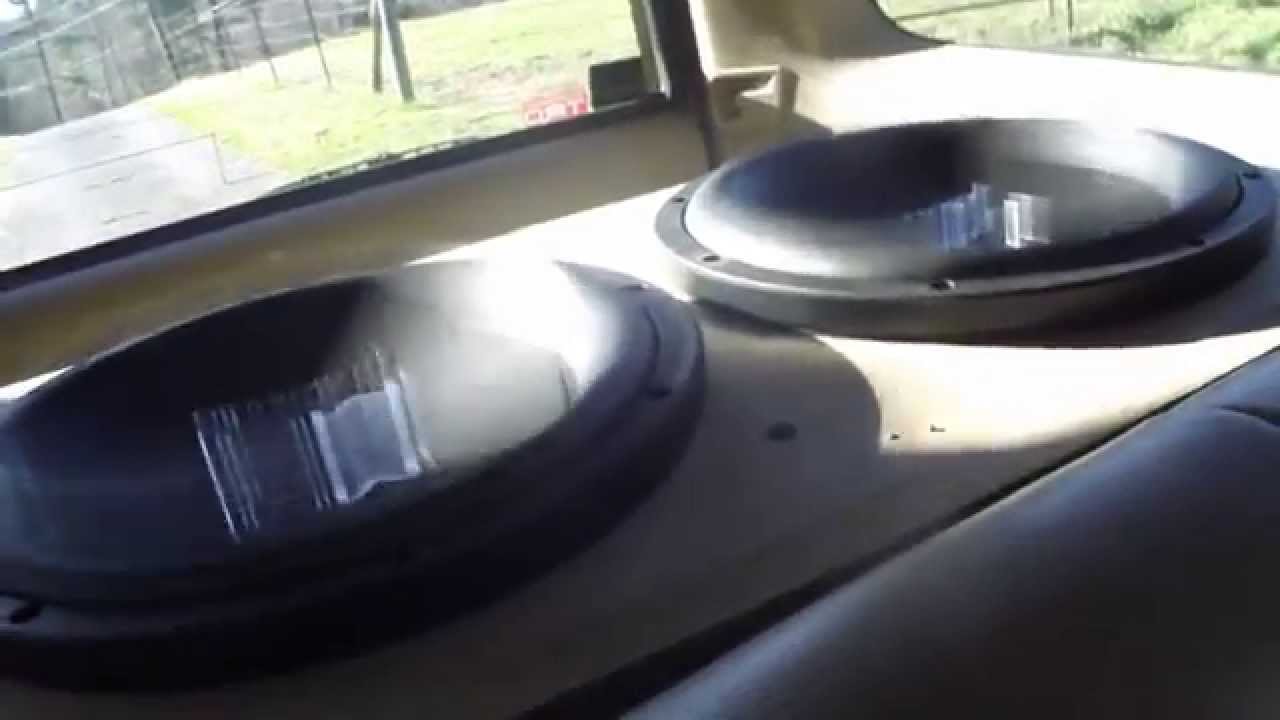 t-line box, new audiopipe amp - YouTube