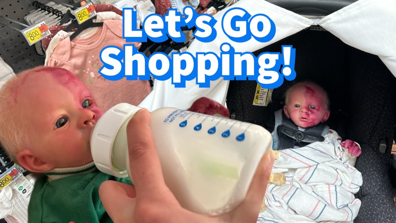 Walmart With Newborn Doll | Reborn Baby Morning Routine & Outing ...