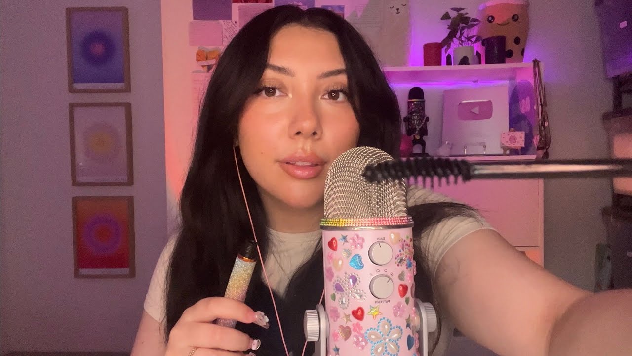 ASMR doing your hair and makeup with @mini_su_x 💇‍♀️💄😴 personal ...