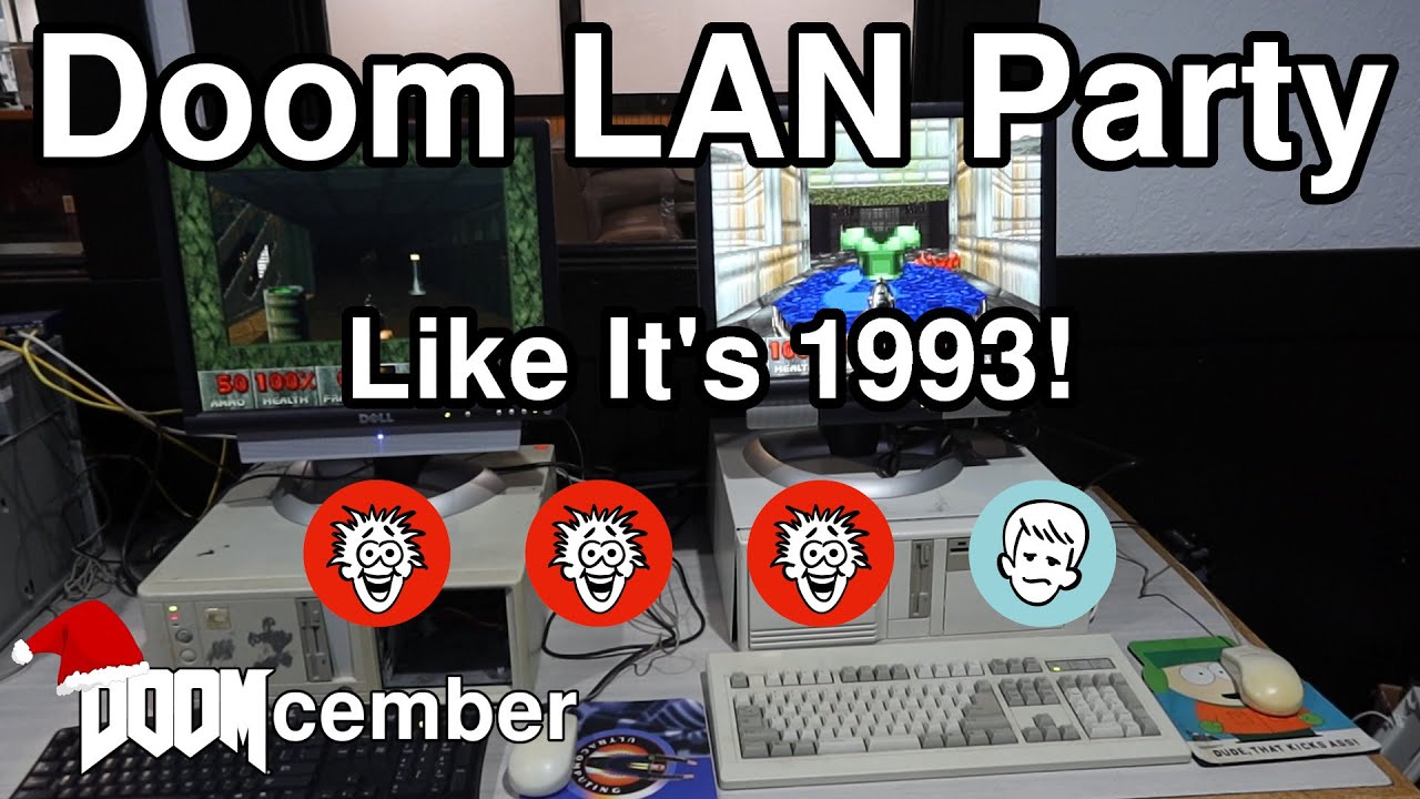 DOS Doom LAN Party for #DOScember2022! - YouTube