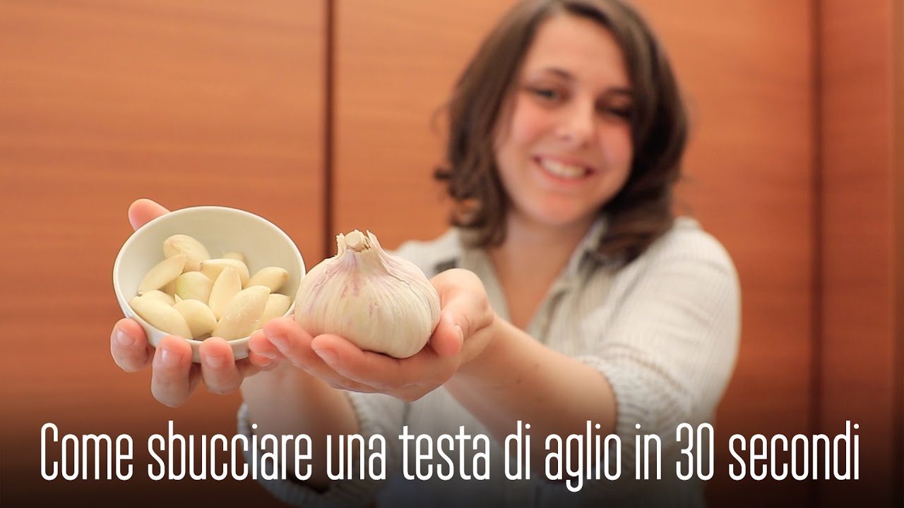 COME PELARE una TESTA di AGLIO in POCHI SECONDI - TUTORIAL e TIPS and ...
