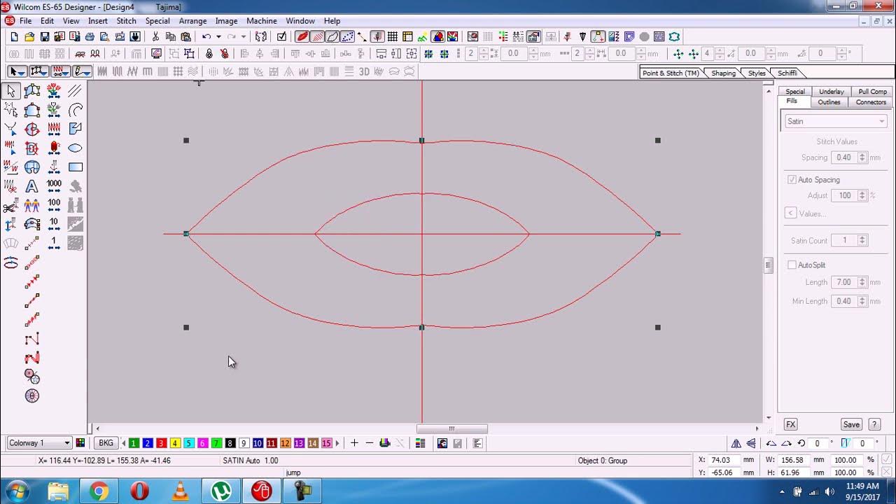 Wilcom Tutorials/How to Weld Drawing objects in one object in Wilcom Software #wilcom #tutorial ...