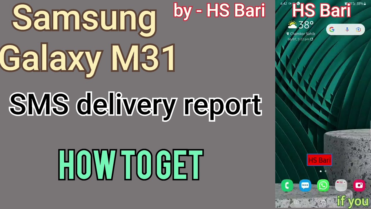 How To Get Message Delivery Report In Samsung Galaxy M31 YouTube how-to-get-message-delivery-report-in-samsung-galaxy-m31-youtube