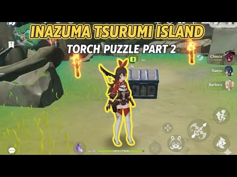 Inazuma tsurumi island torch puzzle 2 ||genshin impact|| - YouTube