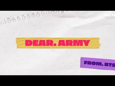 Dear ARMY From BTS Messages 2024 BTS FESTA 💜 #BTS - YouTube