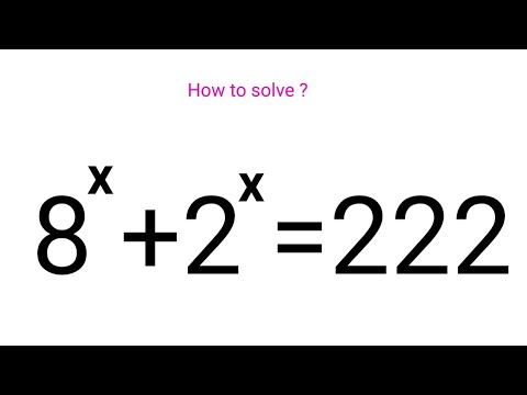 A Beautiful Exponential Equation | Exponent Math Problem - YouTube