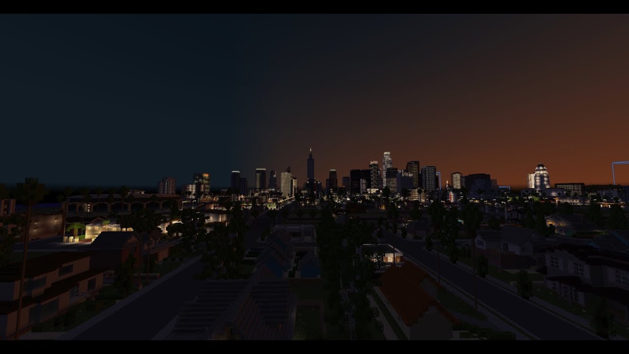 Minecraft Map - Los Angeles Preview #1 - YouTube