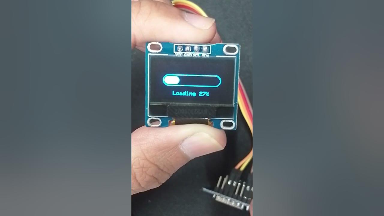 Progress Bar Animation On OLED 0 96 inch & Wemos D1 Mini #shorts #wemos #iot #oled - YouTube