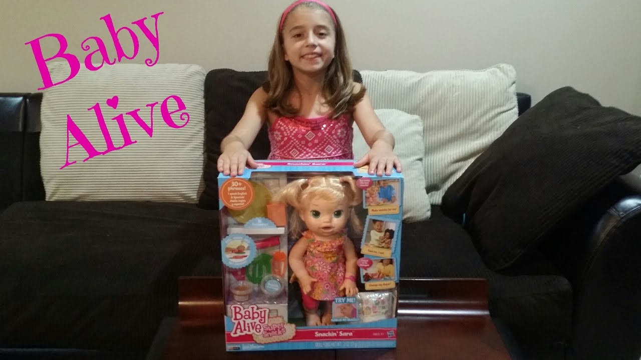 Baby Alive Snackin Sara Doll Unboxing! - YouTube