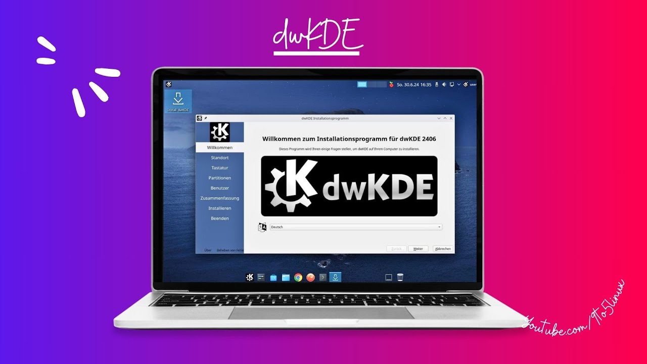 dwKDE Linux - YouTube