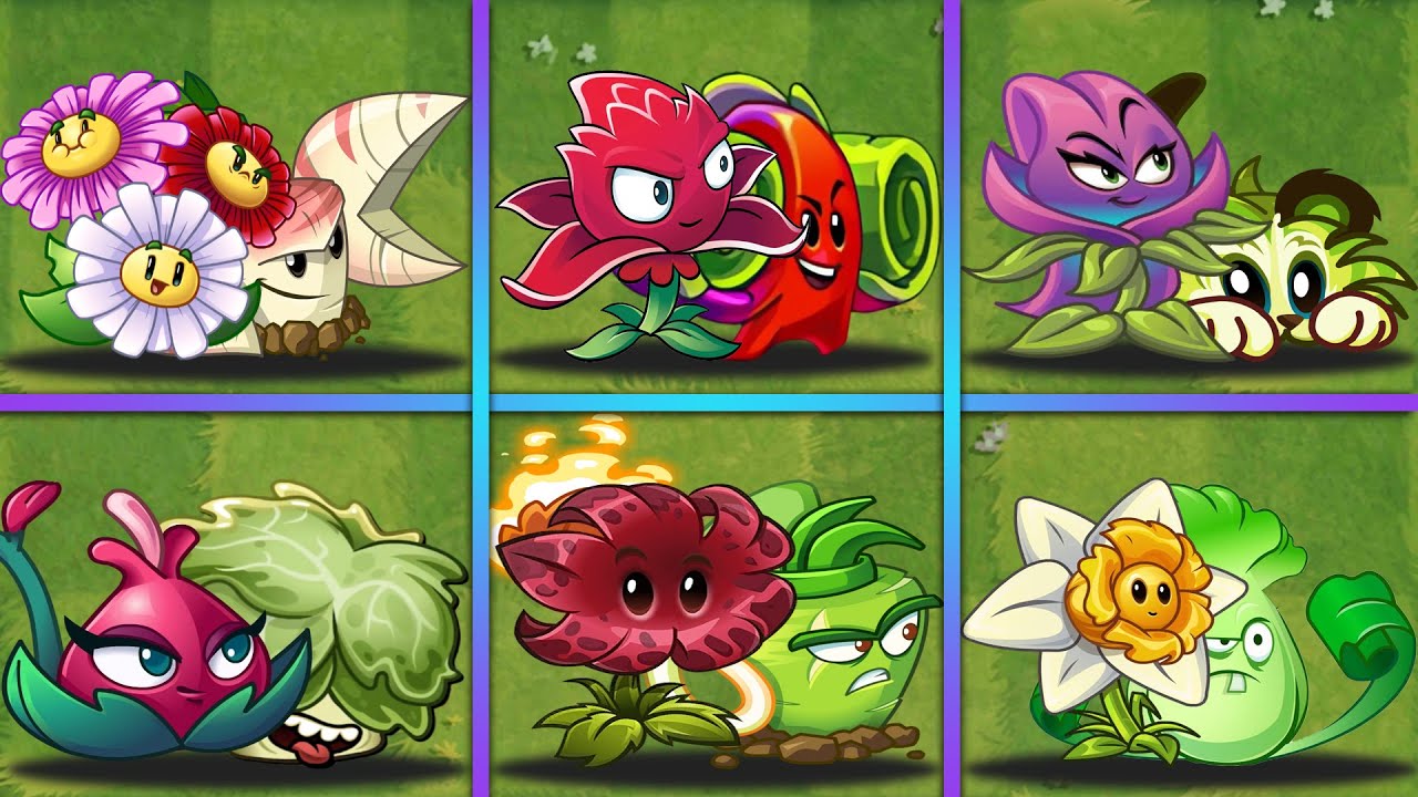 PvZ 2 | COMBOS FLOWERS & MELEE 6 Team Plants vs Team Zombie - Who Will ...