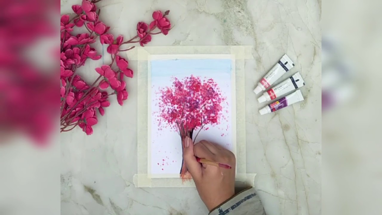 How to Draw Using Ear Buds || Easy Ear Bud Painting Tutorial || 3 Min ...