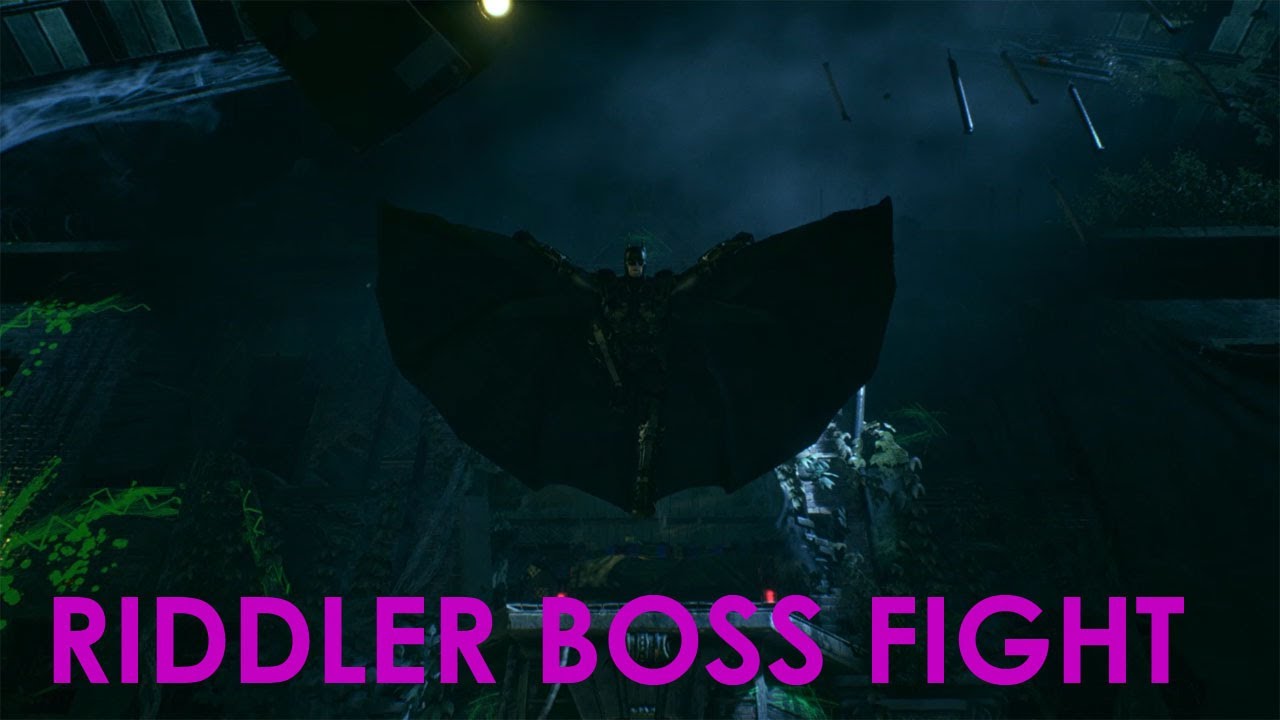 A RIDDLER BOSS FIGHT | Batman Arkham Knight - YouTube