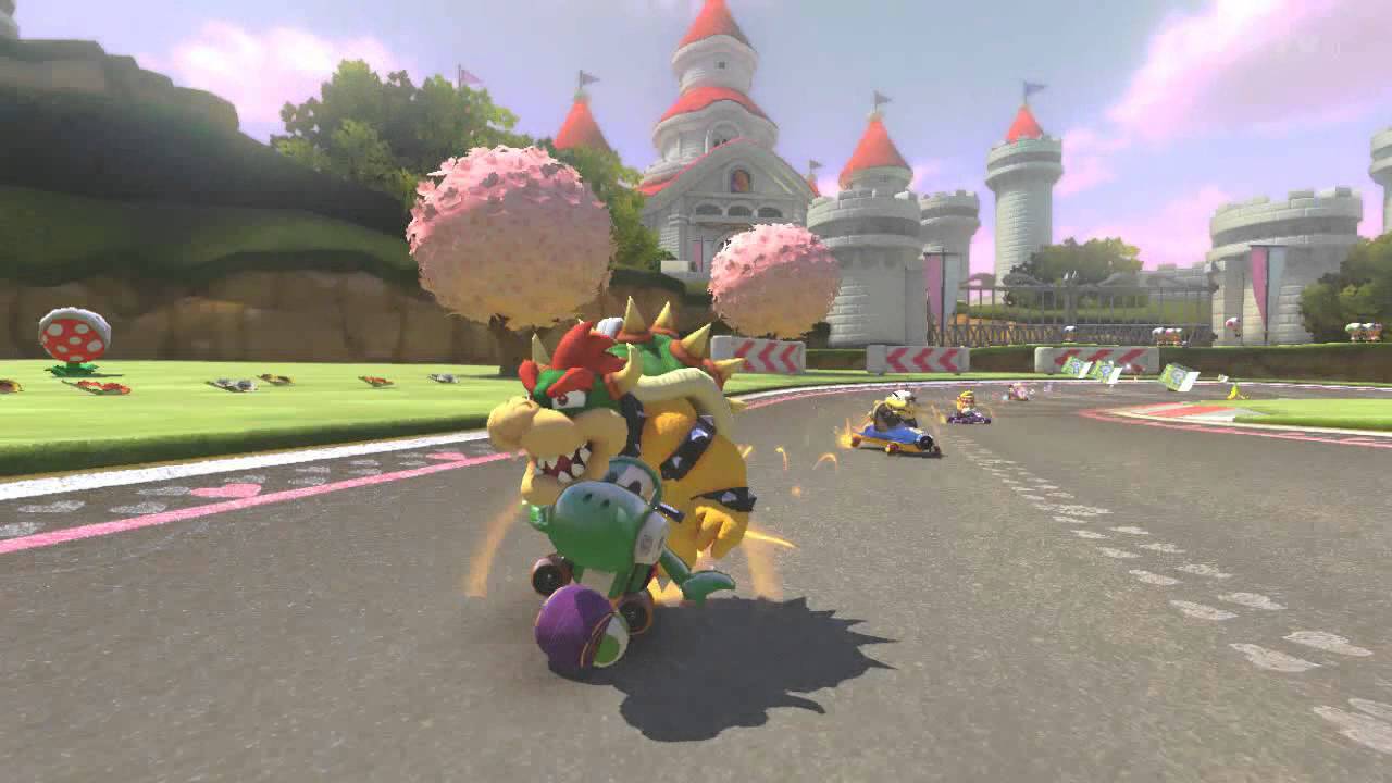 Mario Kart 8 - (N64) Royal Raceway: Bowser conquers Peach's Castle ...