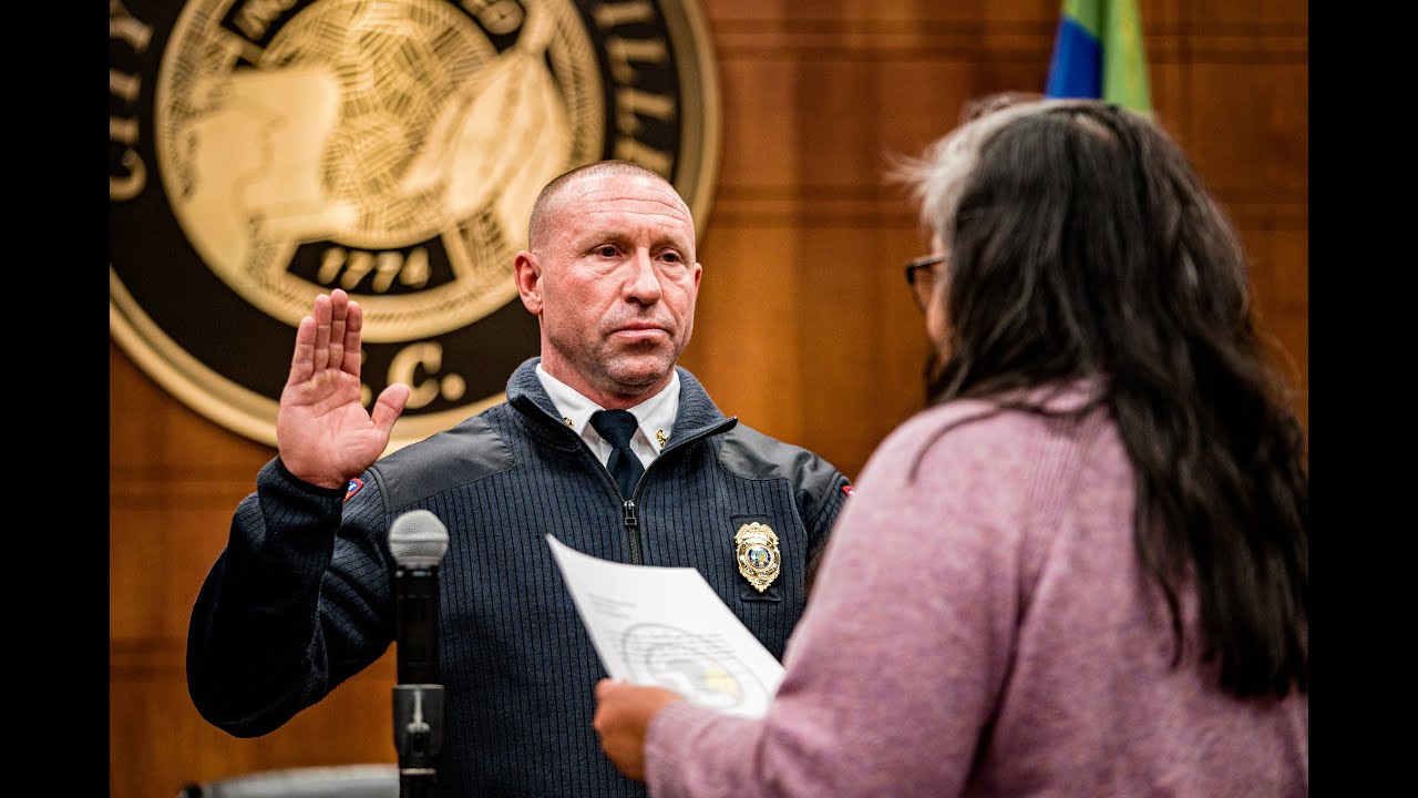 New Fire/Rescue Chief Carson Sanders Arrives - YouTube