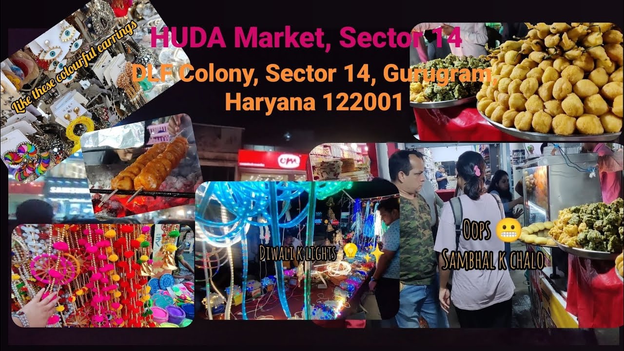 Gurgaon ka Lajpat Market 🛍️| DLF Colony, Sector 14 Market, Gurugram ...