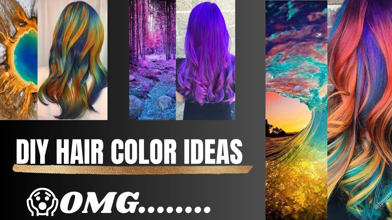 Diy hair color ideas||Top Trending Rainbow Haircolor transformation ...