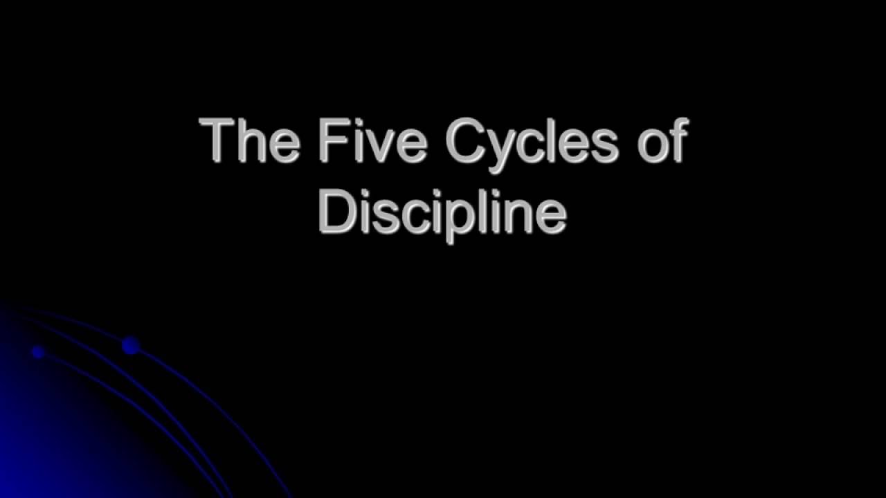 2016.07.10 Five Cycles of Discipline Enumerated - YouTube