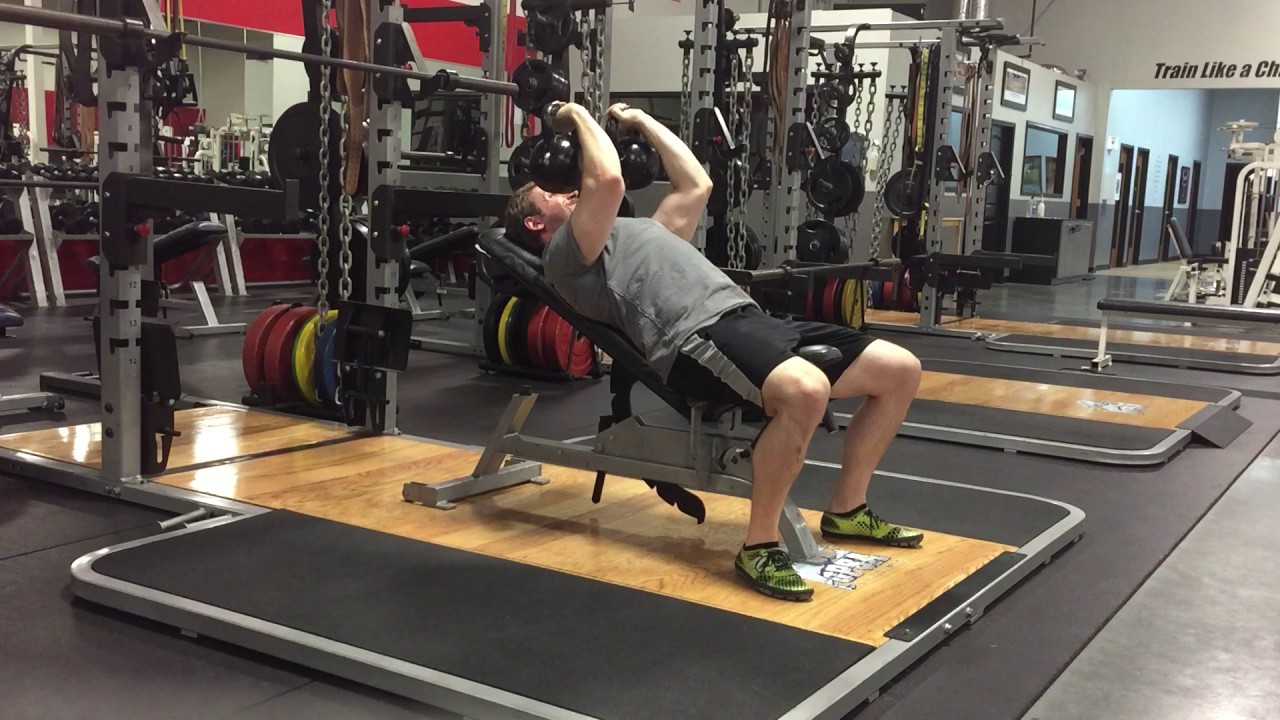 Incline Kettlebell Skull Crusher YouTube