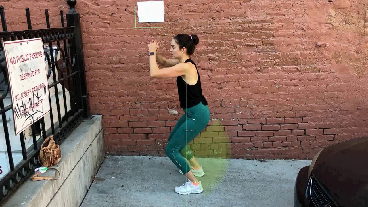 Kinovea Angular Displacement at the Knee in a Squat Jump (A) - YouTube