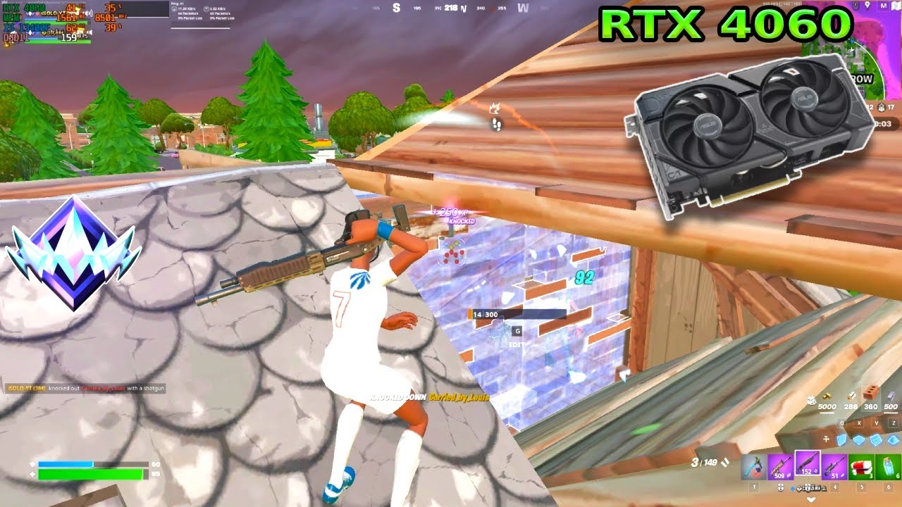 Fortnite On RTX 4060 UNREAL RANKED Gameplay - YouTube
