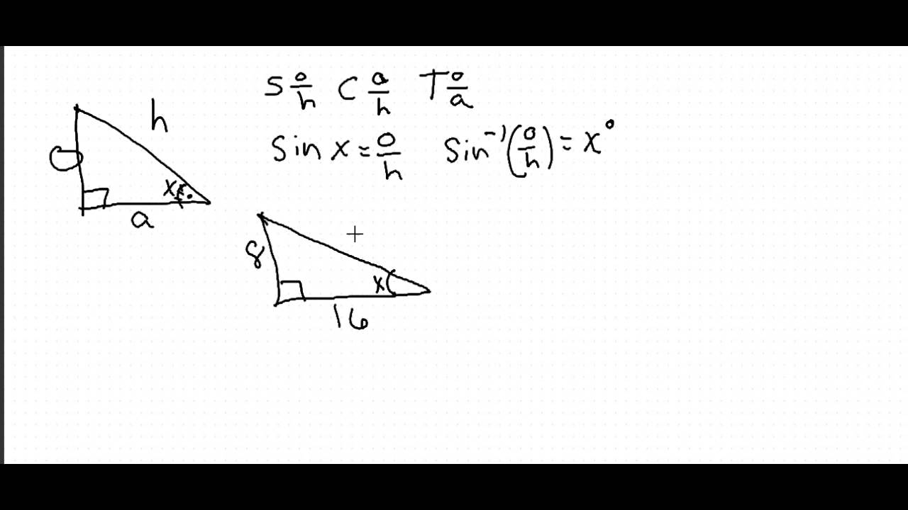 Trig triangle review - YouTube