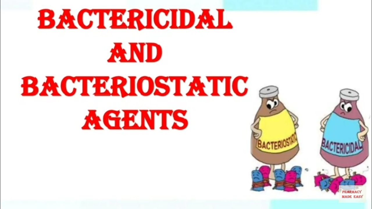 BASIC TOPICS IN PHARMACOLOGY : BACTERICIDAL AND BACTERIOSTATIC AGENTS ...