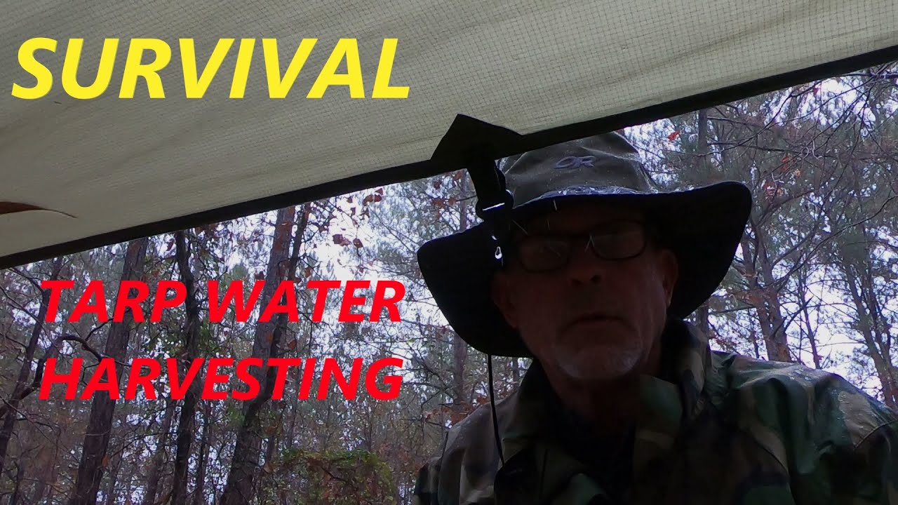 Survival Backcountry Water Collection From a Tarp - YouTube