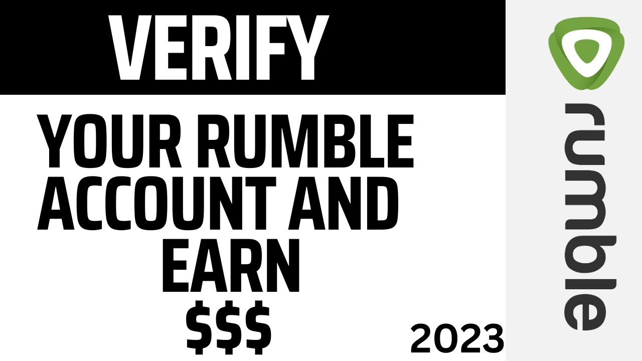 How to verify rumble account 2023|Rumble Verification|Earn Online ...