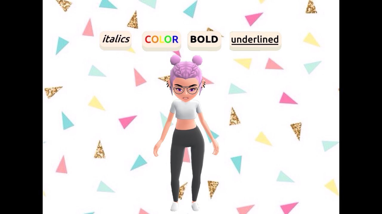 How to Make Your Texts Colorful, Small, Bold, Underlined, Slanted ...