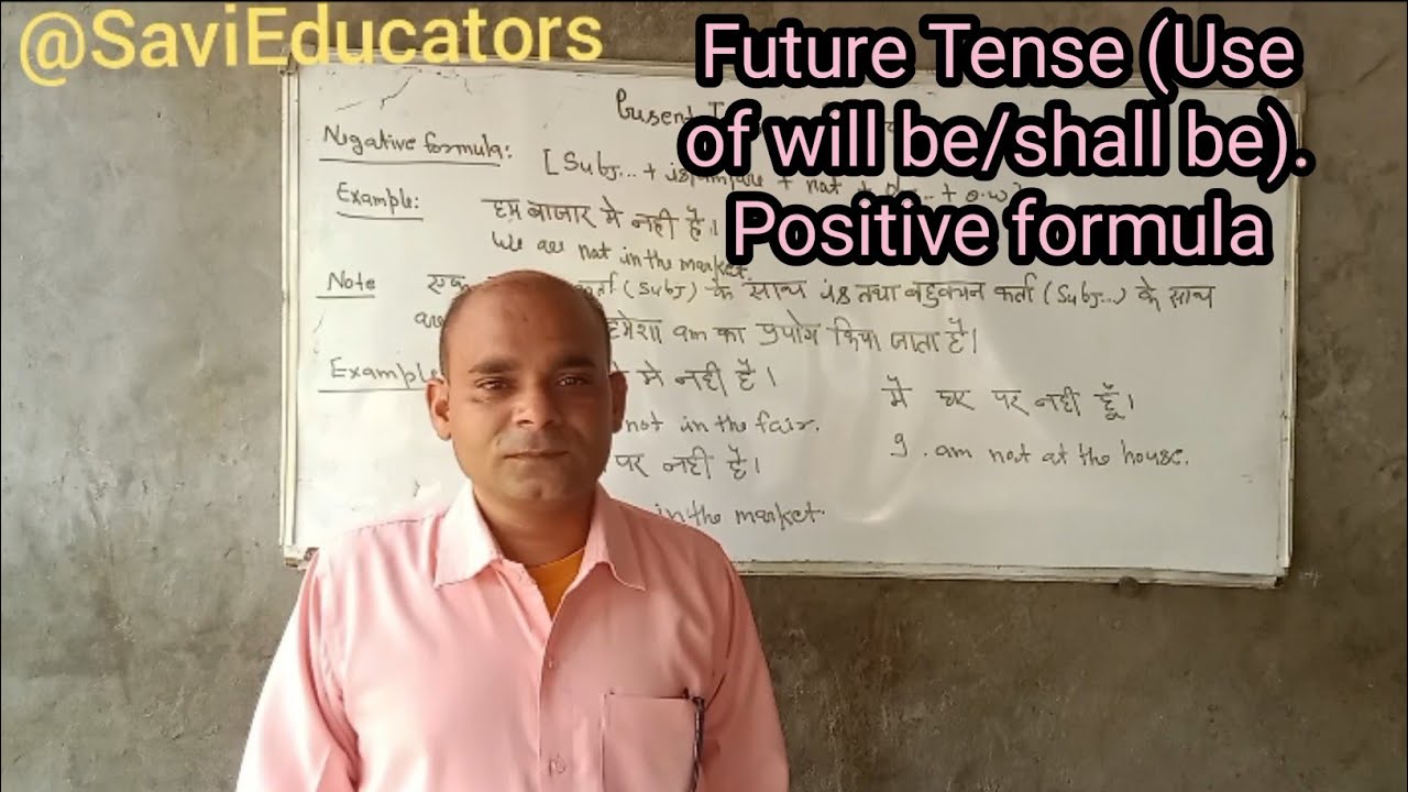 Future Tense. (Use of will be/Shall be) English Grammer class - YouTube