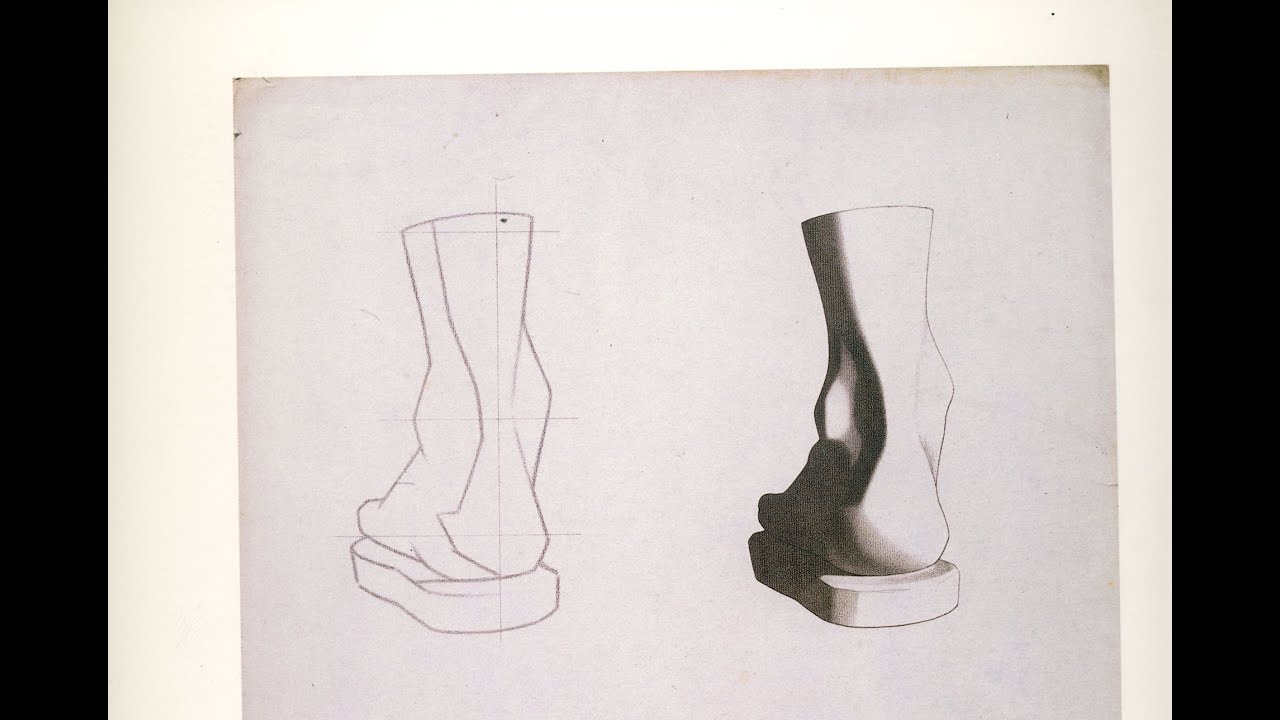 Bargue Drawing #3: Pagsusuri sa Bargue plate #6 (sakong ng paa) - YouTube