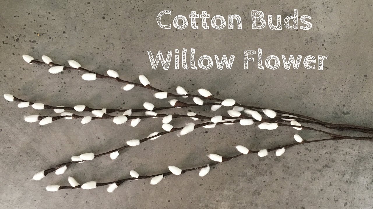Cotton Buds Craft / Easy Decorative Flowers Making / Flower Making ...